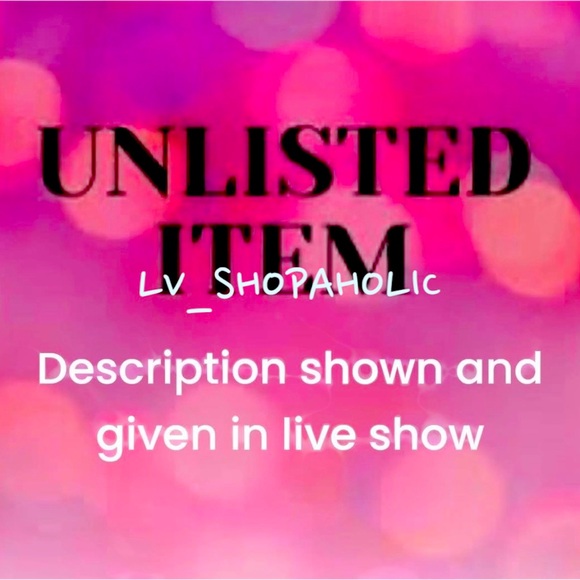 Bags | Unlisted Live Item As Described Shown During Live Final Sale ...
